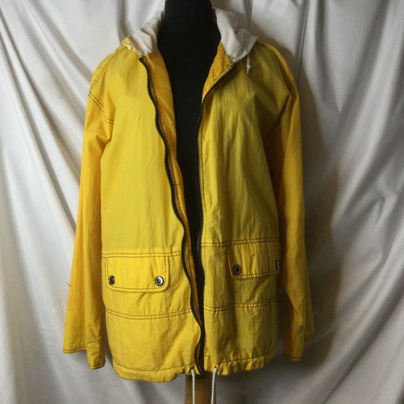 East West | Jackets & Coats | Vintage East West Man Yellow Windbreaker ...